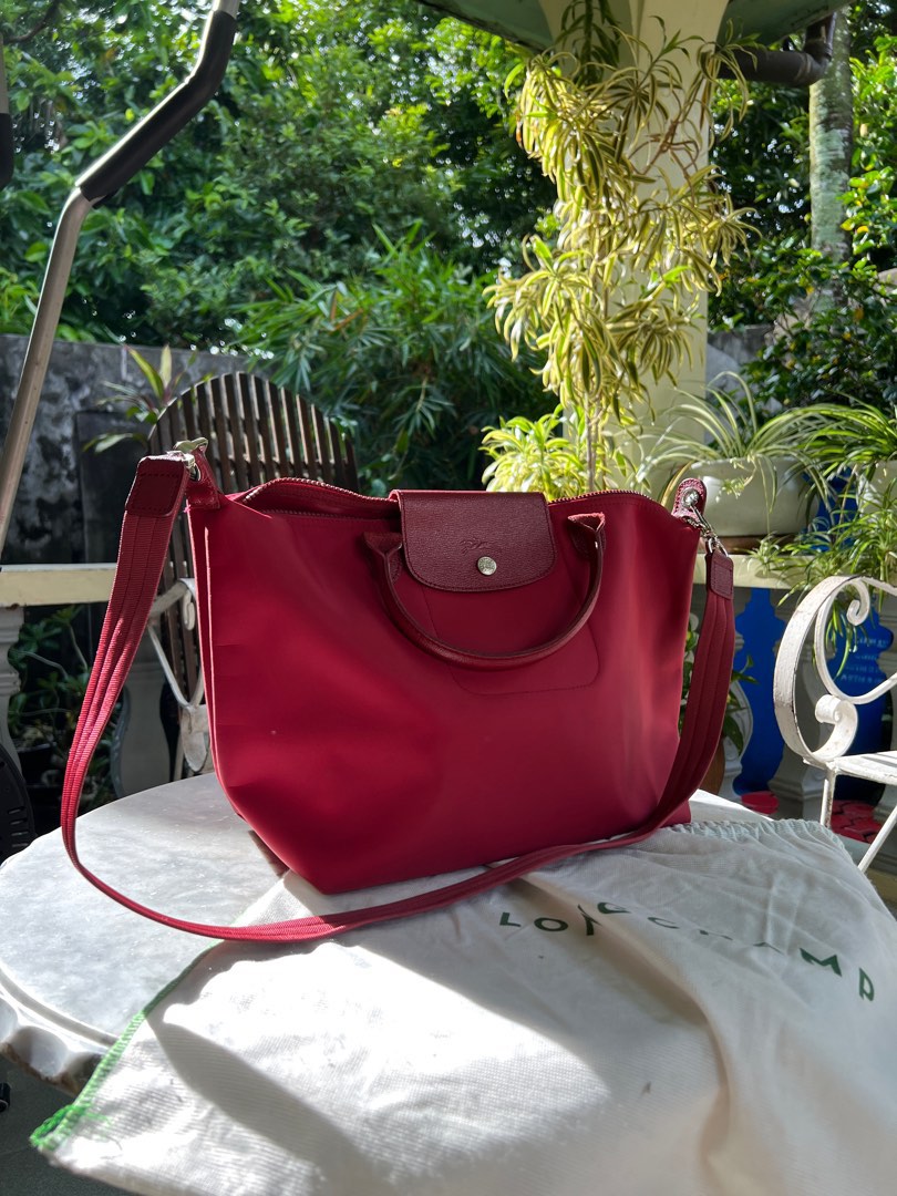 Longchamp Le Pliage Maroon Original - Free Shipping, Women's Fashion ...