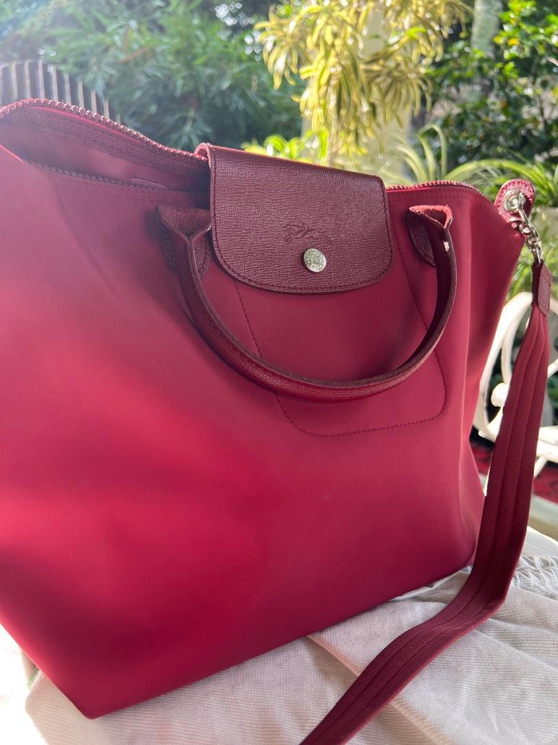 Longchamp Le Pliage Maroon Original - Free Shipping, Women's Fashion ...