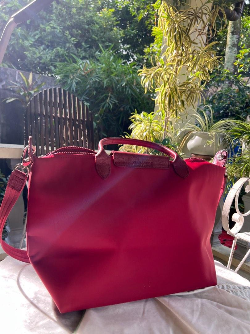 Longchamp Le Pliage Maroon Original - Free Shipping, Women's Fashion ...