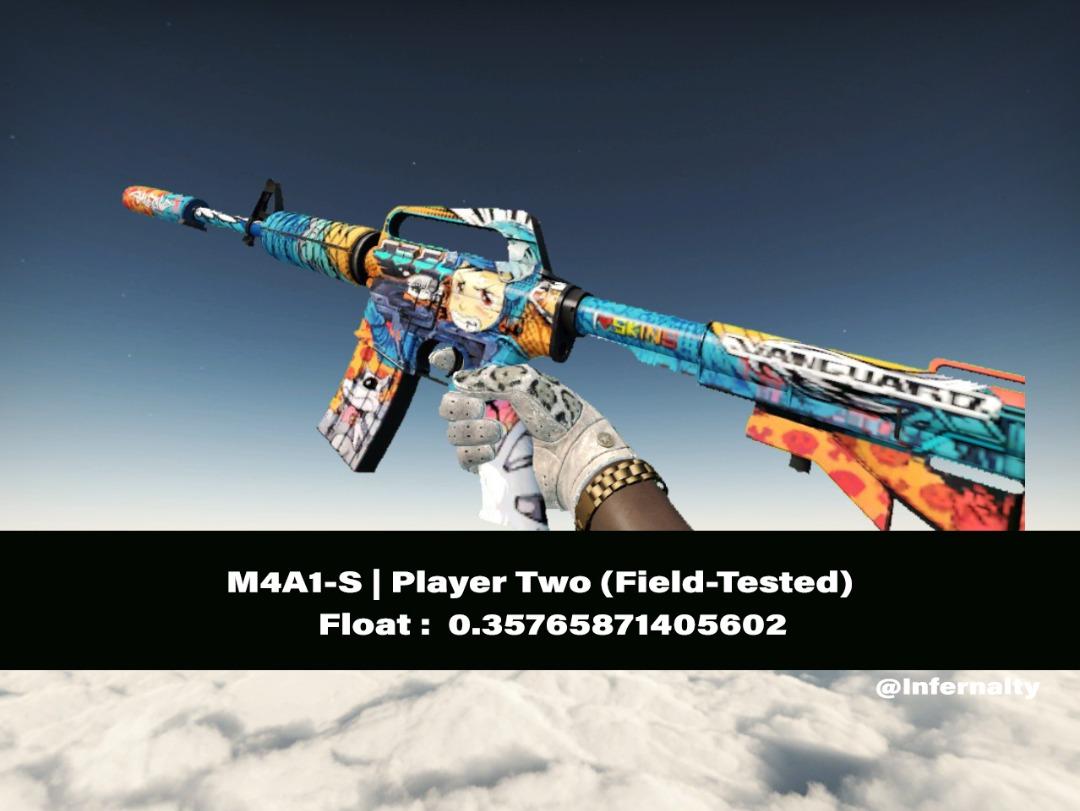 M4A1-S Player Two FT CSGO SKINS KNIVES, Video Gaming, Gaming ...