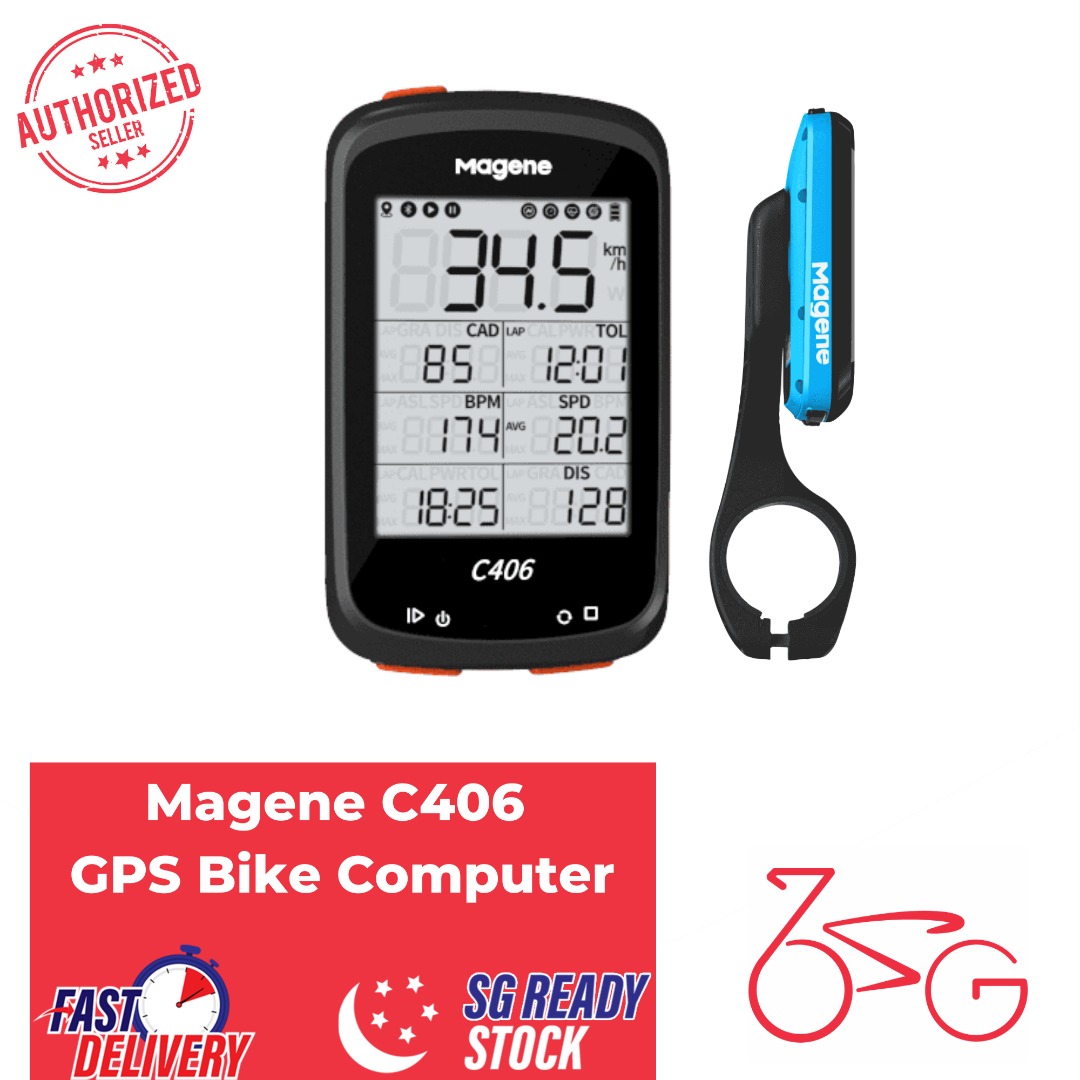 Magene C406 Bike Computer, Sports Equipment, Bicycles & Parts, Parts ...