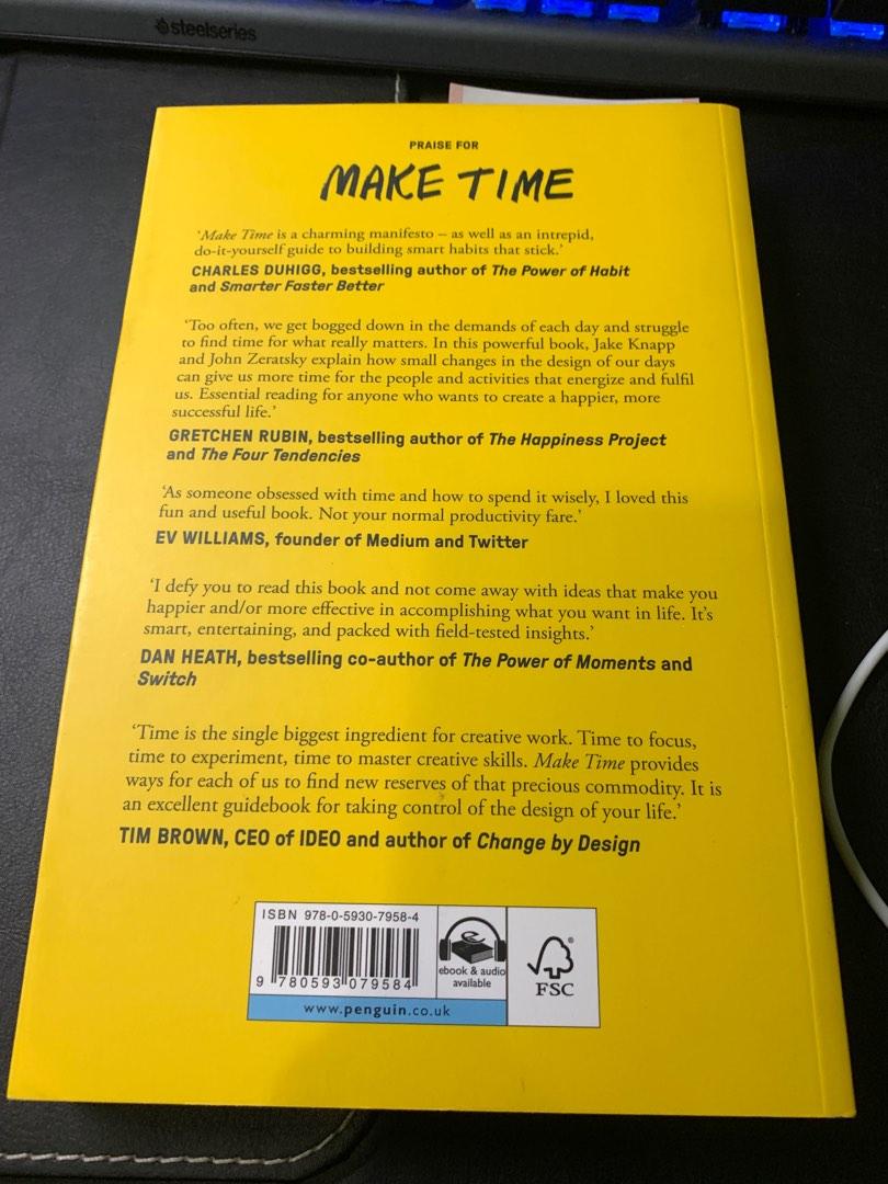 Make Time Book by Jake Knapp & John Zeratsky, Hobbies & Toys, Books ...