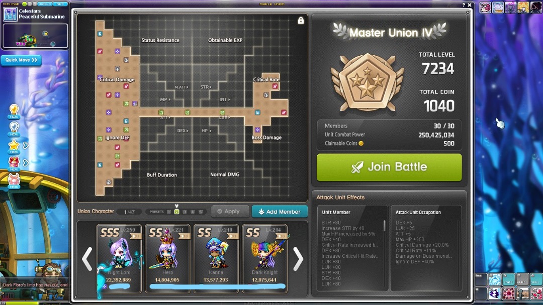 MapleSEA Aquila Account 250 Night Lord 7k Union Quitting For Good ...