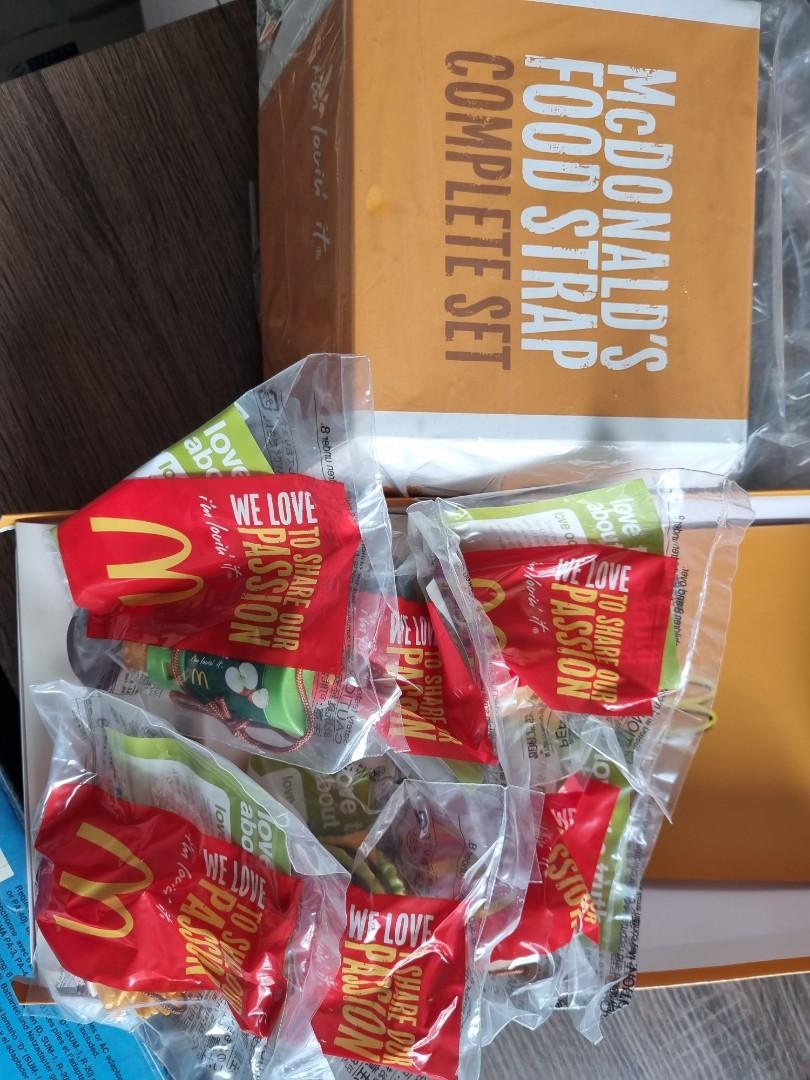 Mcdonald's food strap full set, Hobbies & Toys, Toys & Games on Carousell