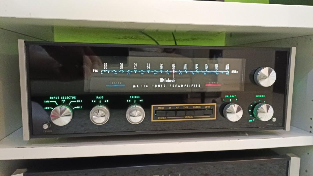 McIntosh mx114 preamplifier with FM tuner preamp, Audio, Soundbars ...