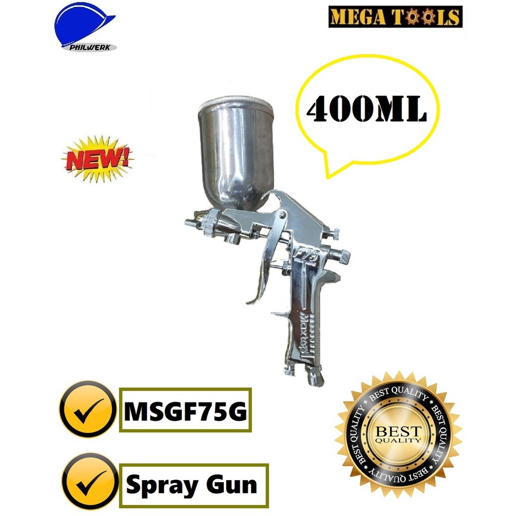 MEGA TOOLS Spray Gun MF-75G (400 ML), Commercial & Industrial, Construction Tools & Equipment on ...