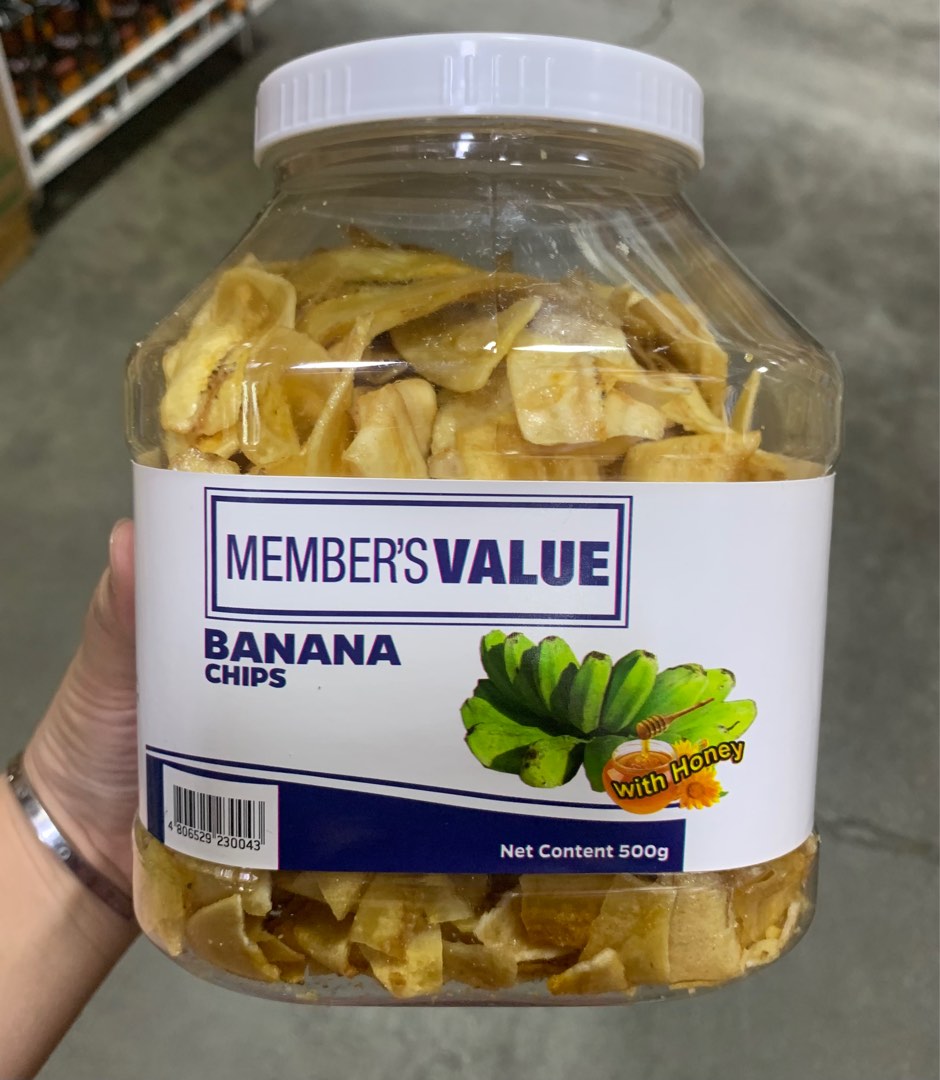 Members Value Banana Chips 500g, Food & Drinks, Local Eats on Carousell