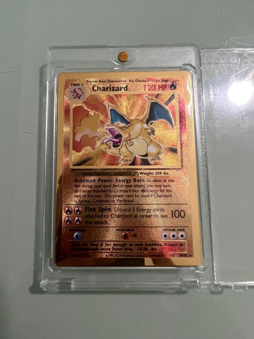 Metal Gold Charizard UPC, Hobbies & Toys, Toys & Games on Carousell