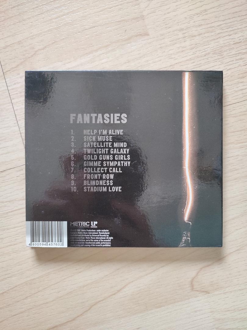Metric - Fantasies CD Album, Hobbies & Toys, Music & Media, CDs & DVDs ...