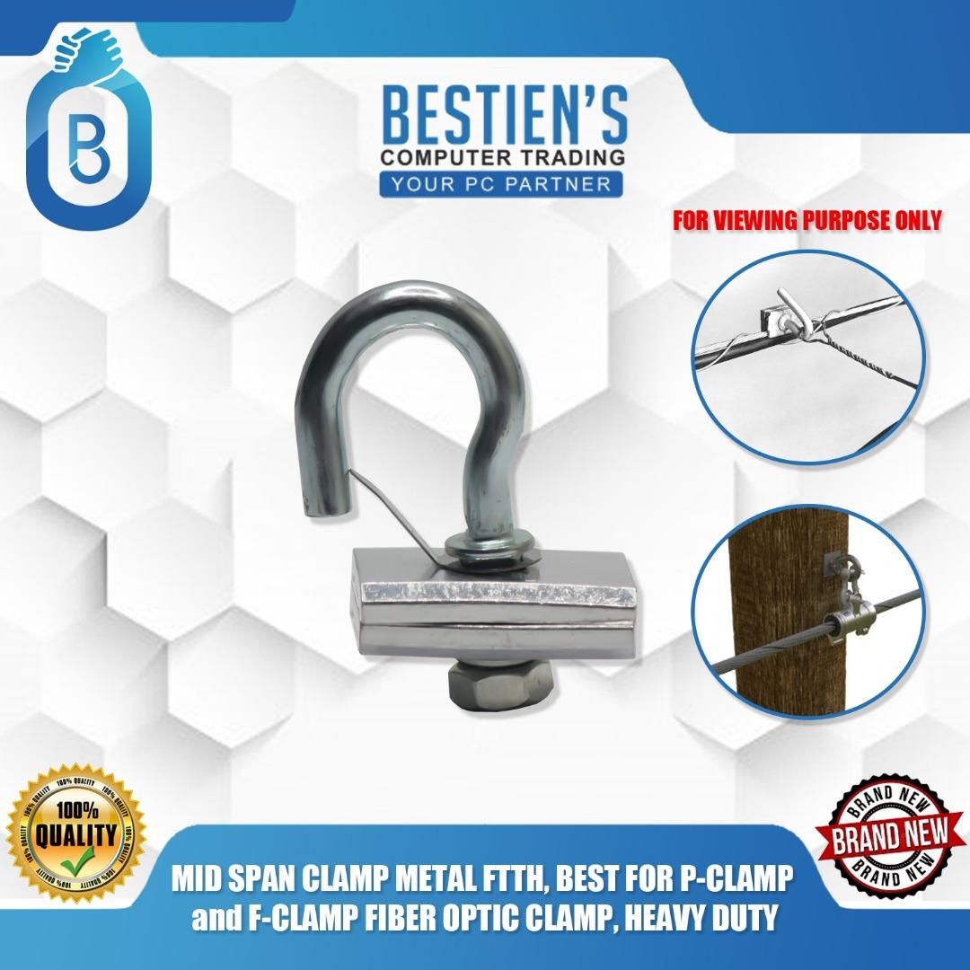 MID SPAN CLAMP METAL FTTH, BEST FOR P-CLAMP and F-CLAMP FIBER OPTIC ...