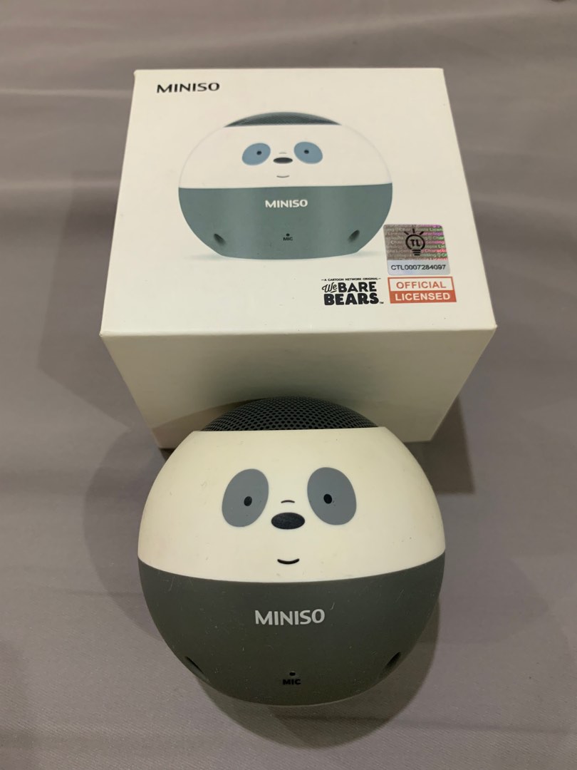 Miniso We Bare Bears Panda Mini Speaker, Mobile Phones & Gadgets, Other ...