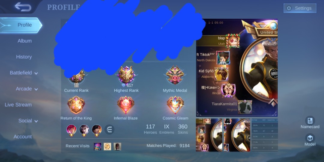 Mlbb account, Video Gaming, Gaming Accessories, Game Gift Cards ...