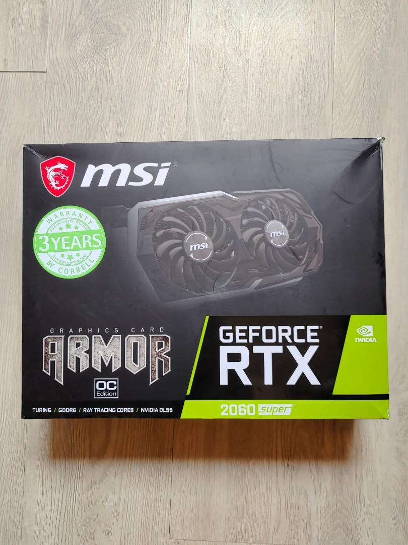 MSI RTX 2060 Super OC 8GB Armor Edition, Computers & Tech, Parts ...
