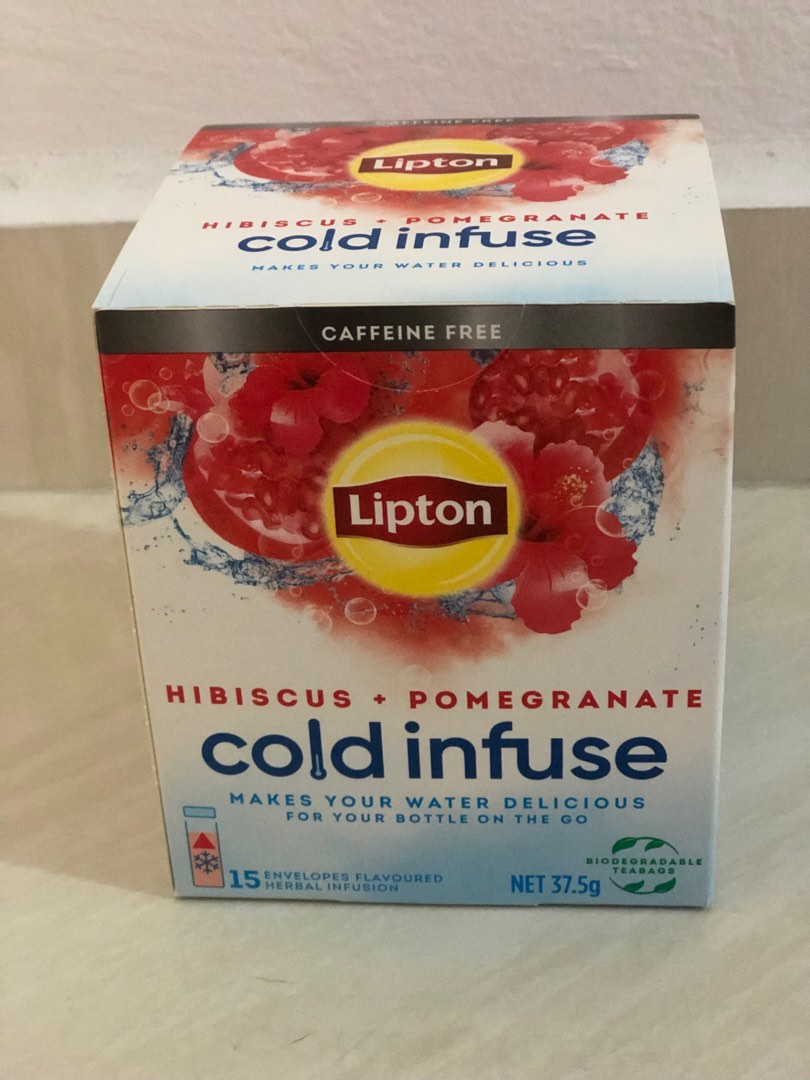 *NEW* LIPTON Hibiscus and Pomegranate Cold Infuse tea, Food & Drinks ...