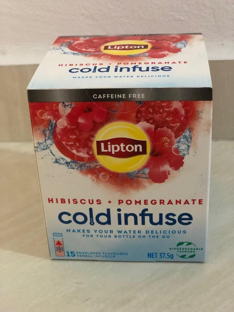 *NEW* LIPTON Hibiscus and Pomegranate Cold Infuse tea, Food & Drinks ...