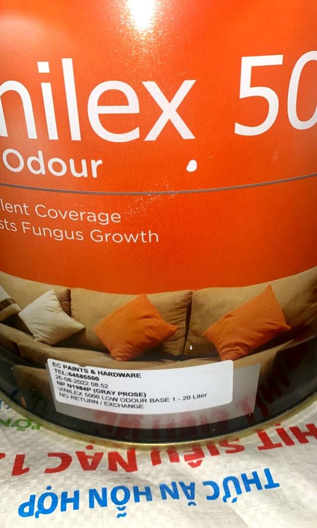 Gray Prose 20L - Nippon paint Vinilex 5000, Furniture & Home Living ...