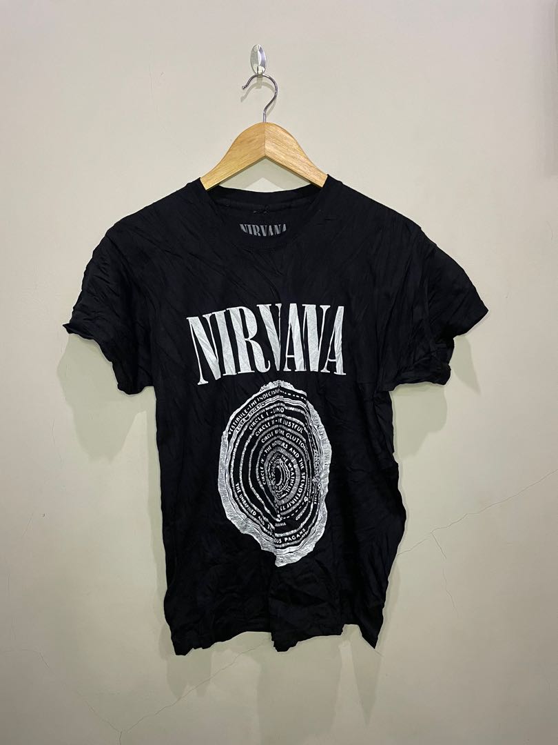NIRVANA MERCH TEE, Men's Fashion, Tops & Sets, Tshirts & Polo Shirts on Carousell
