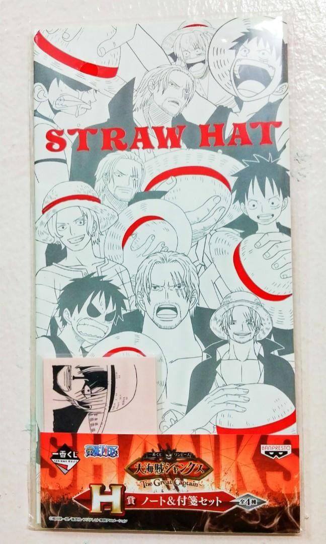 One Piece Note Book - Shanks (Ichiban Kuji Prize H), Hobbies & Toys ...