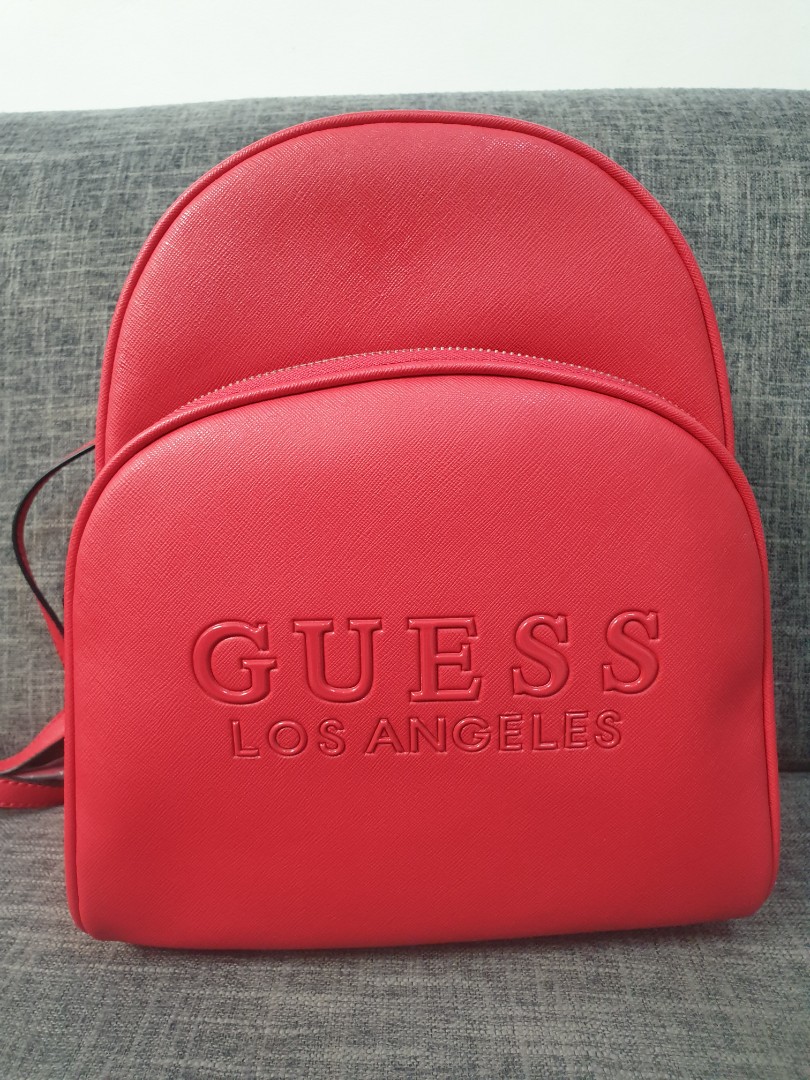 Original Red Guess Back Pack, Women's Fashion, Bags & Wallets ...
