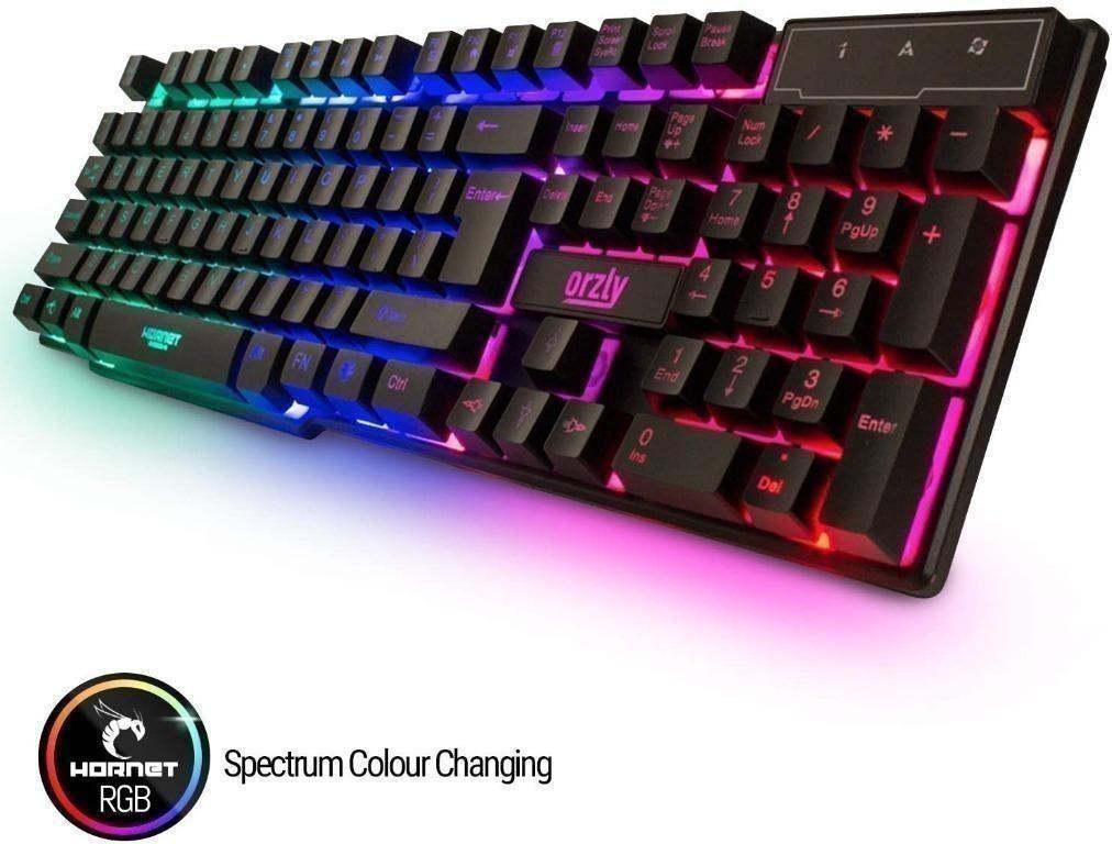 ORZLY RX250 HORNET RGB Gaming Keyboard, RGB Mouse, Mouse Pad & Gaming ...