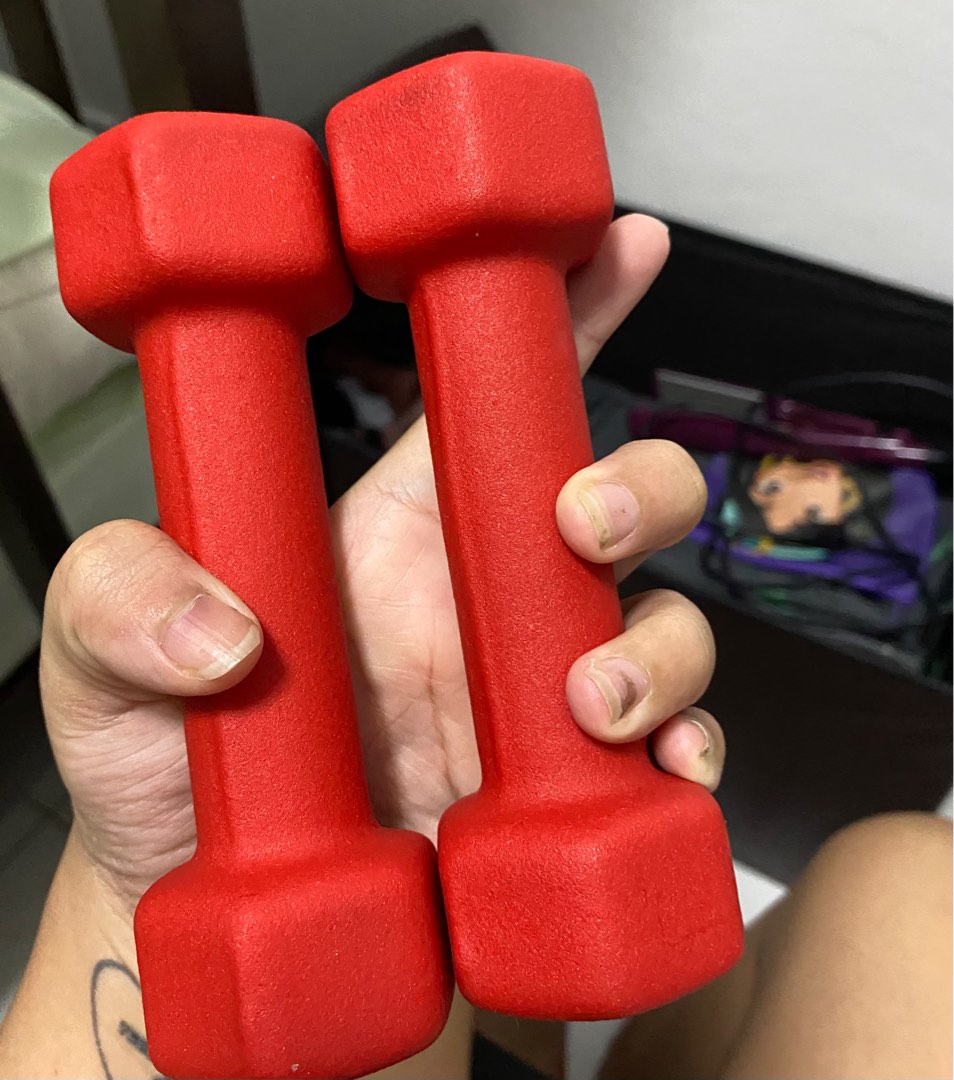 Pair of Dumbells (2 LLB), Sports Equipment, Exercise & Fitness, Weights ...