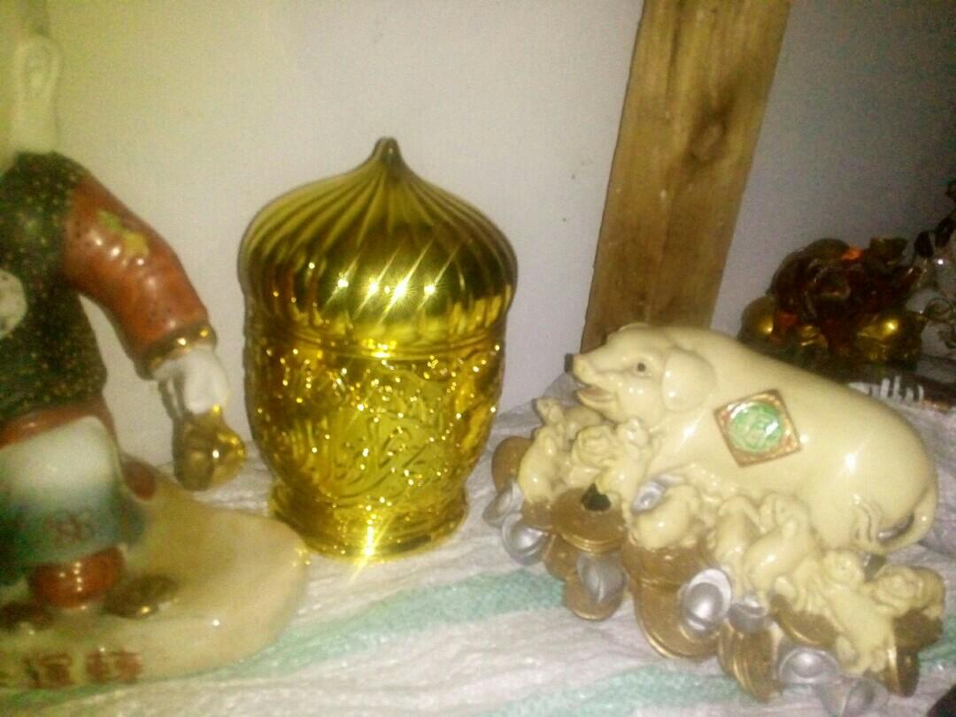 patung babi bunda maria kereta tweeter pisau pedang, Antik, Pajangan di ...