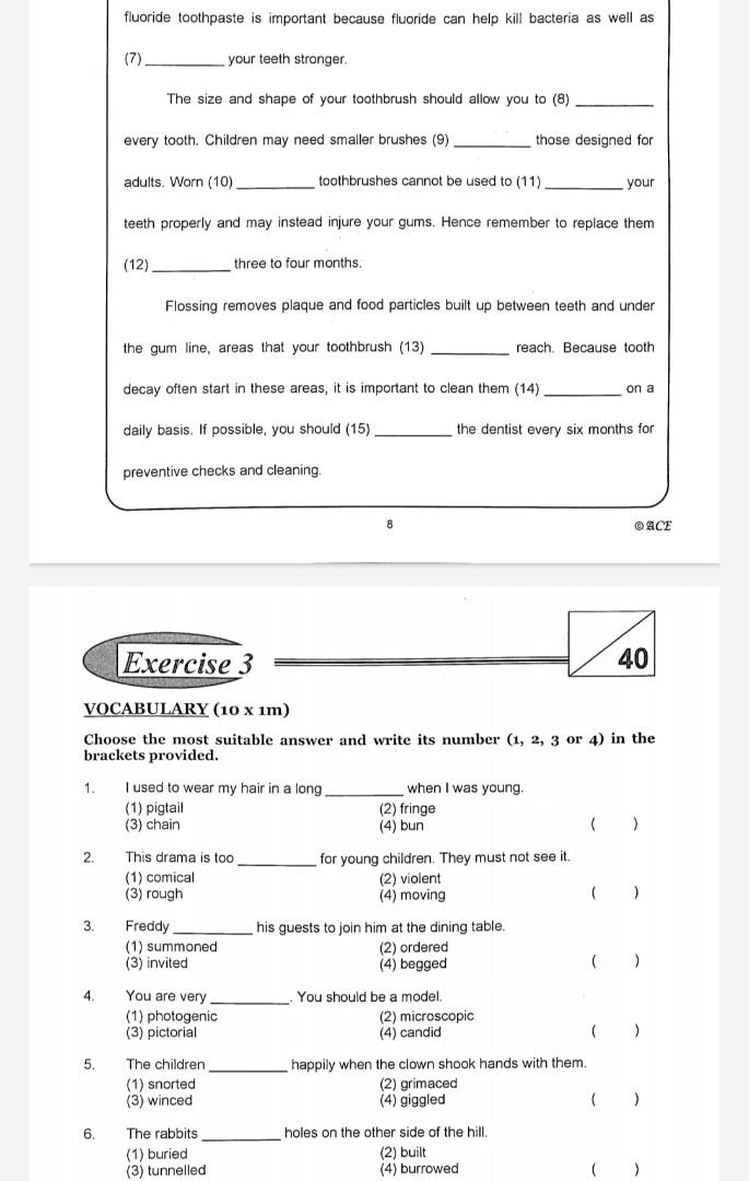 [PDF Soft Copy] 2 books: PSLE Primary 6 - 4 in 1 English (Vocabulary, Cloze) & PSLE P6 Grammar ...