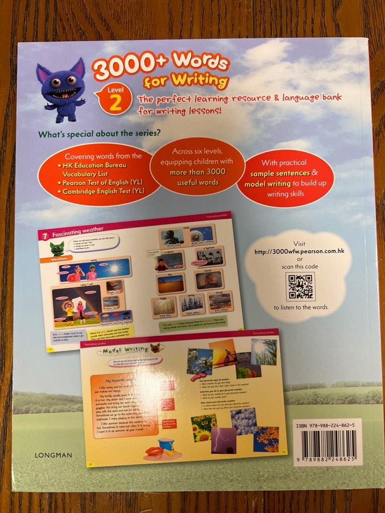 Pearson 3000+ words for writing level 2, 興趣及遊戲, 書本 & 文具, 教科書 - Carousell