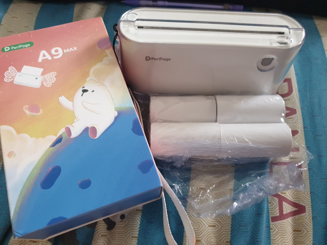 PeriPage Portable Thermal Bluetooth Printer 4" A9Max, Hobbies & Toys, Stationary & Craft ...