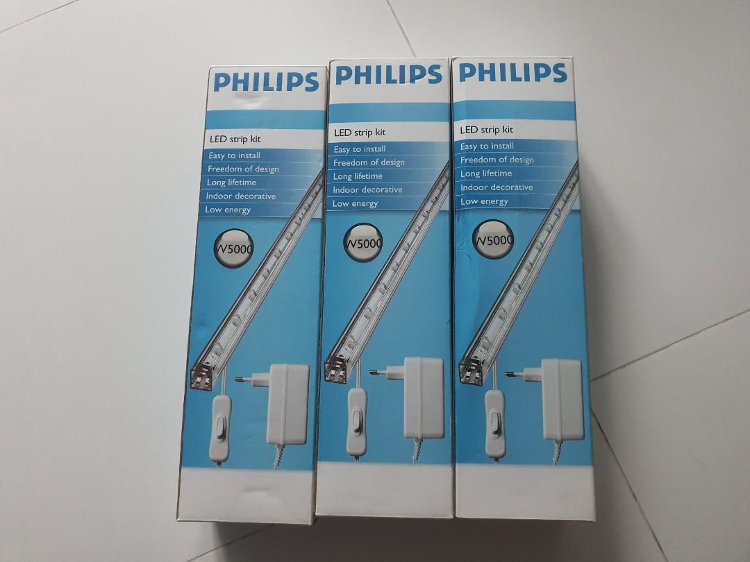 Philips LED strip kits, Furniture & Home Living, Lighting & Fans ...