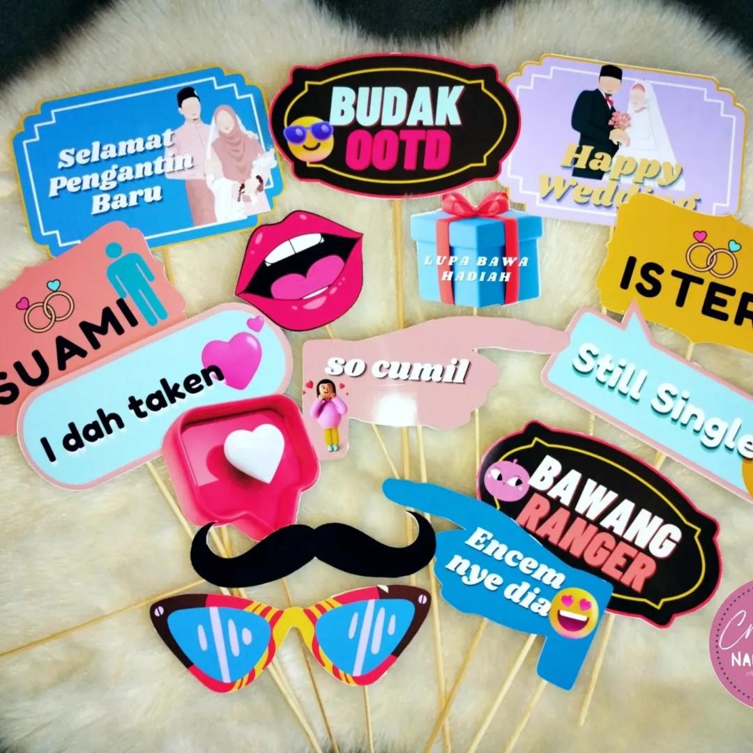 Photobooth Props, Hobbies & Toys, Stationery & Craft, Handmade Craft on ...