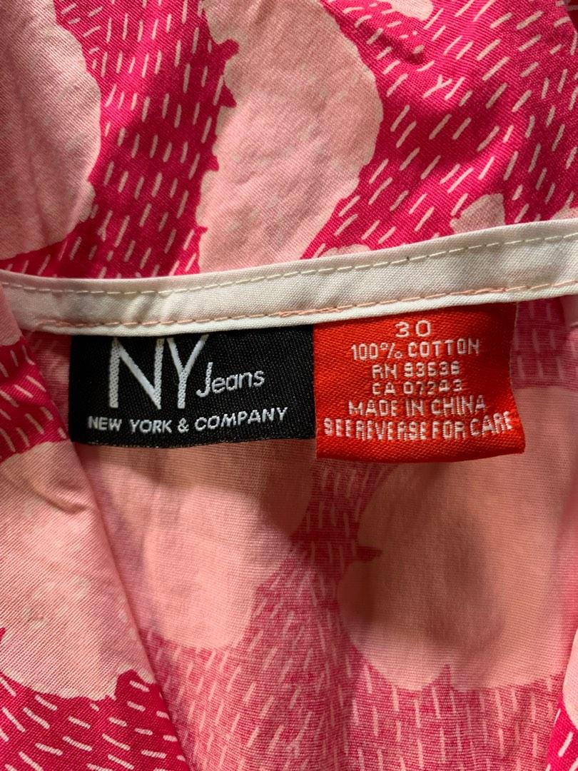 Pink New York Jones Top with satin Piping, Women's Fashion, Tops ...