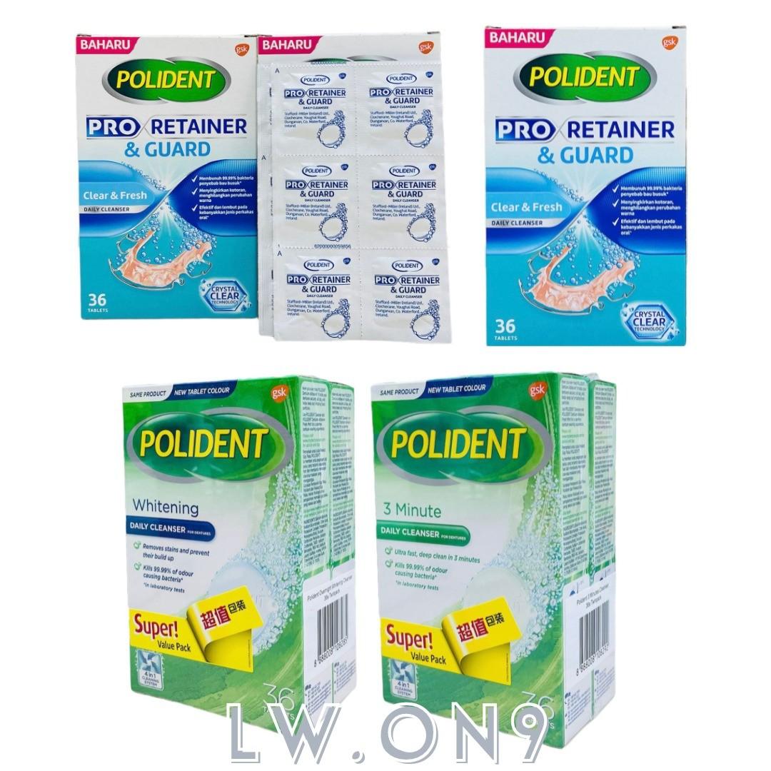 POLIDENT DAILY CLEANSER FOR DENTURES AVAILABLE 3 TYPES, Beauty ...