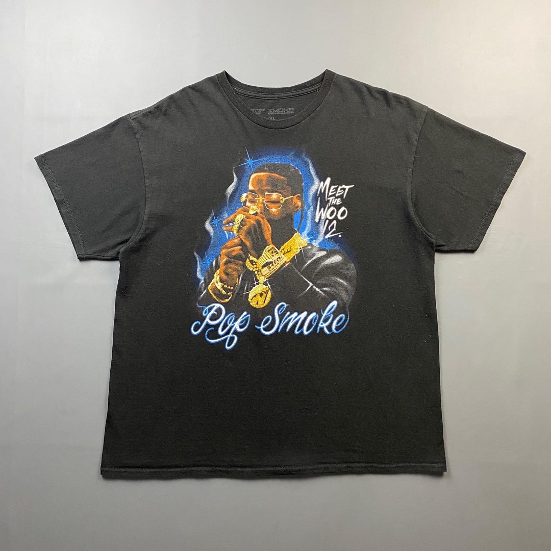 Pop Smoke - Meet The Woo - Official Merch- T-Shirt, Men's Fashion, Tops ...