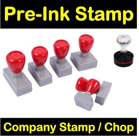 Pre-Ink Stamp ★ Company Official Chop ★ Custom Made Stamp ★ Seal ★ Name ...