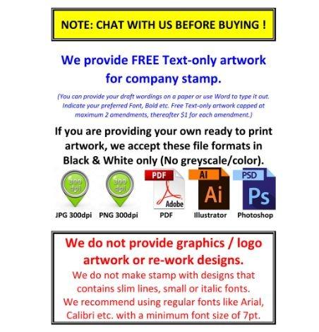 Pre-Ink Stamp ★ Company Official Chop ★ Custom Made Stamp ★ Seal ★ Name ...