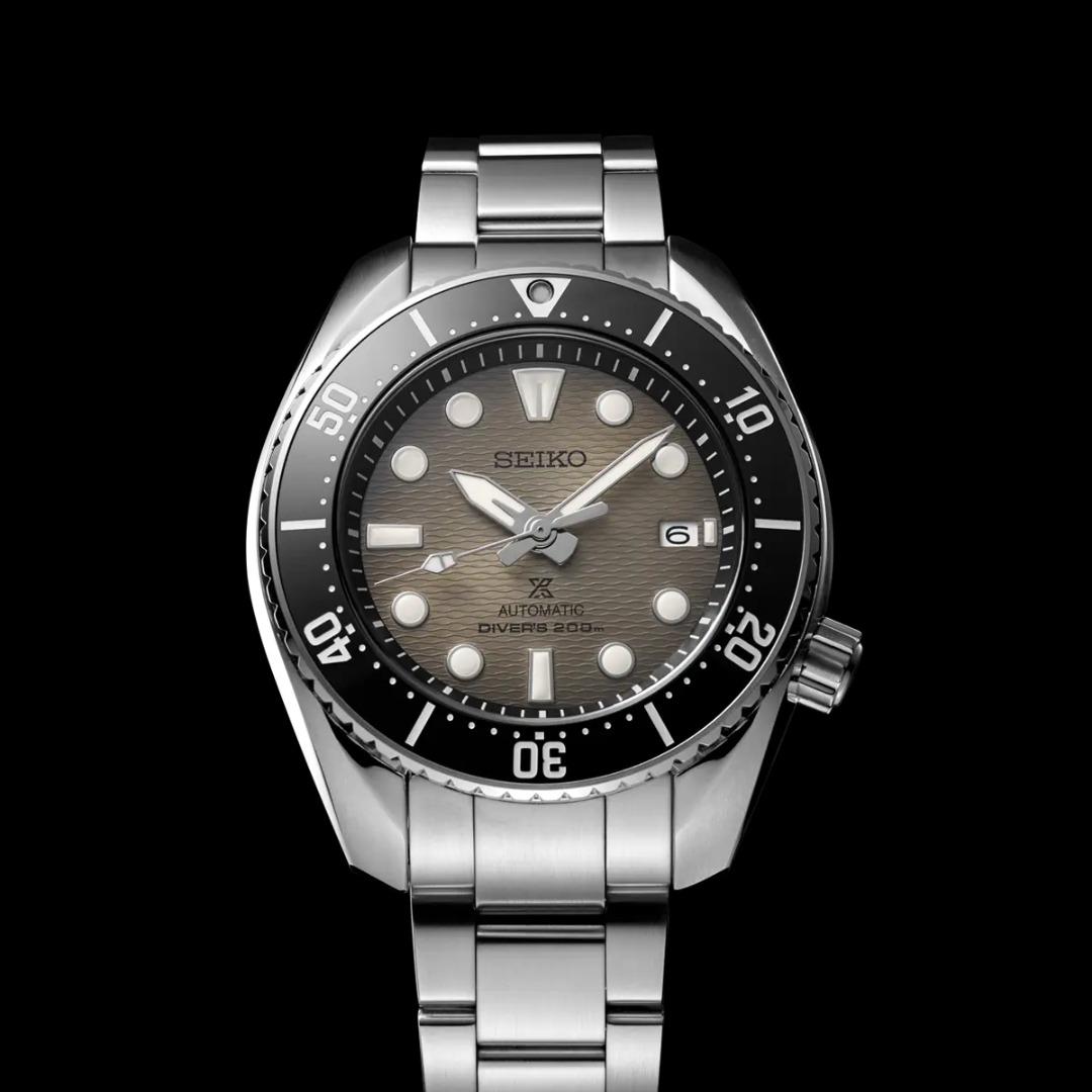 Seiko Prospex Sumo Grey Gradient Dial Stainless Steel Automatic Watch SPB323 SPB323J1, Men's ...