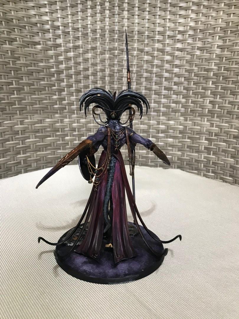Pro painted Warhammer Shalaxi Helbane/Keeper of secrets, Hobbies & Toys ...