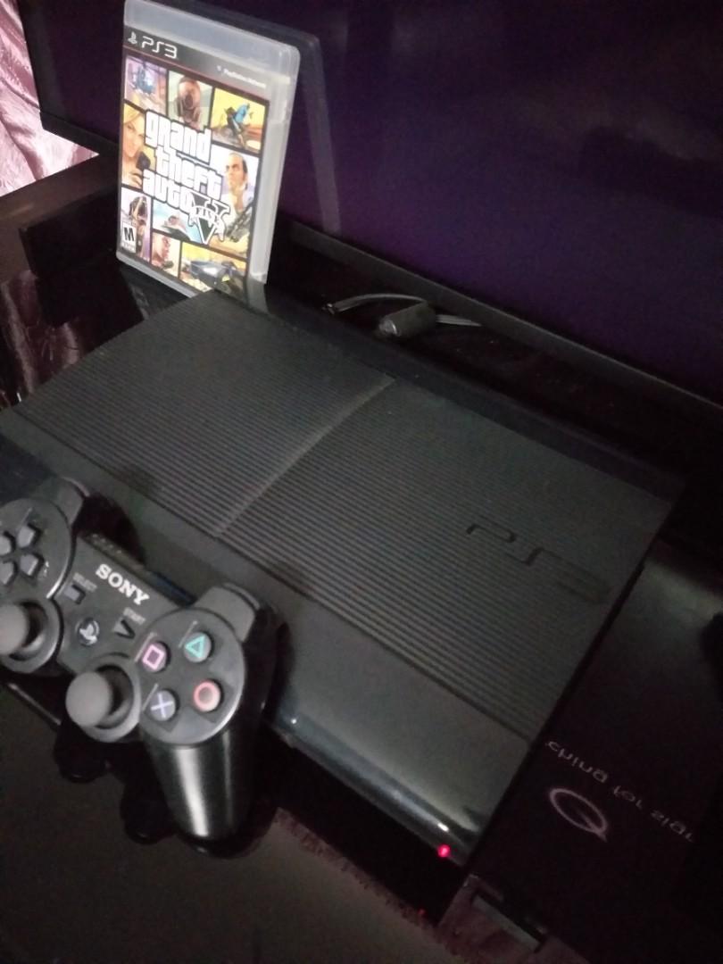 PS3 player slim with GTA5, Video Gaming, Video Game Consoles ...