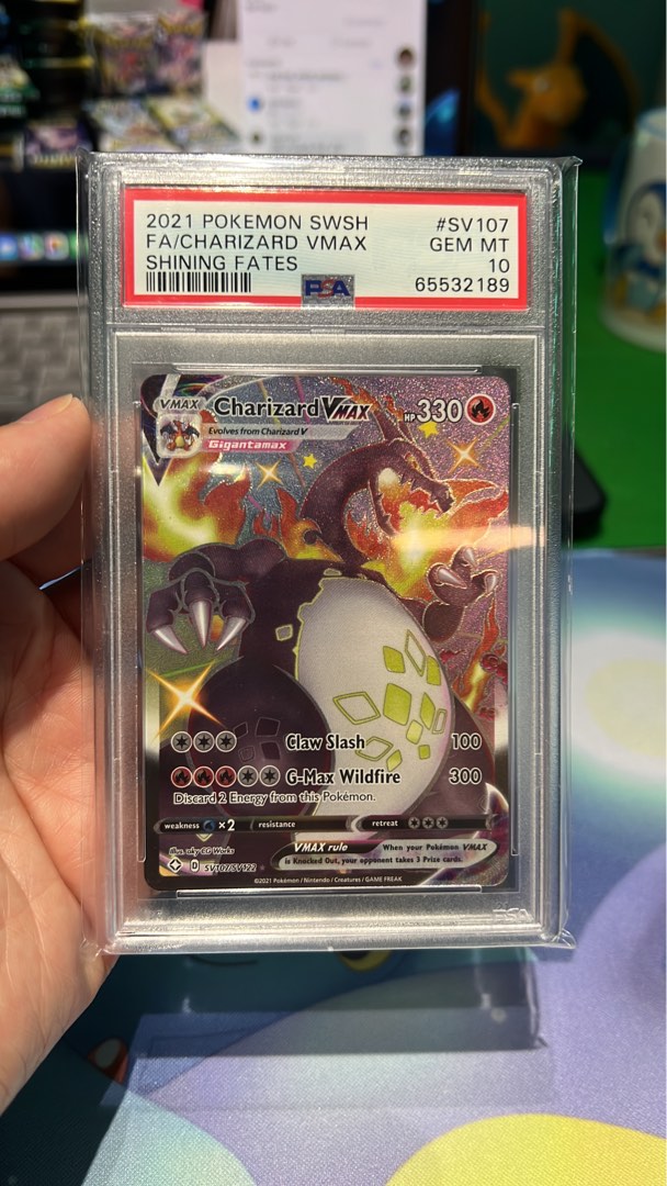 PSA 10 Shiny Charizard Vmax, Hobbies & Toys, Toys & Games on Carousell