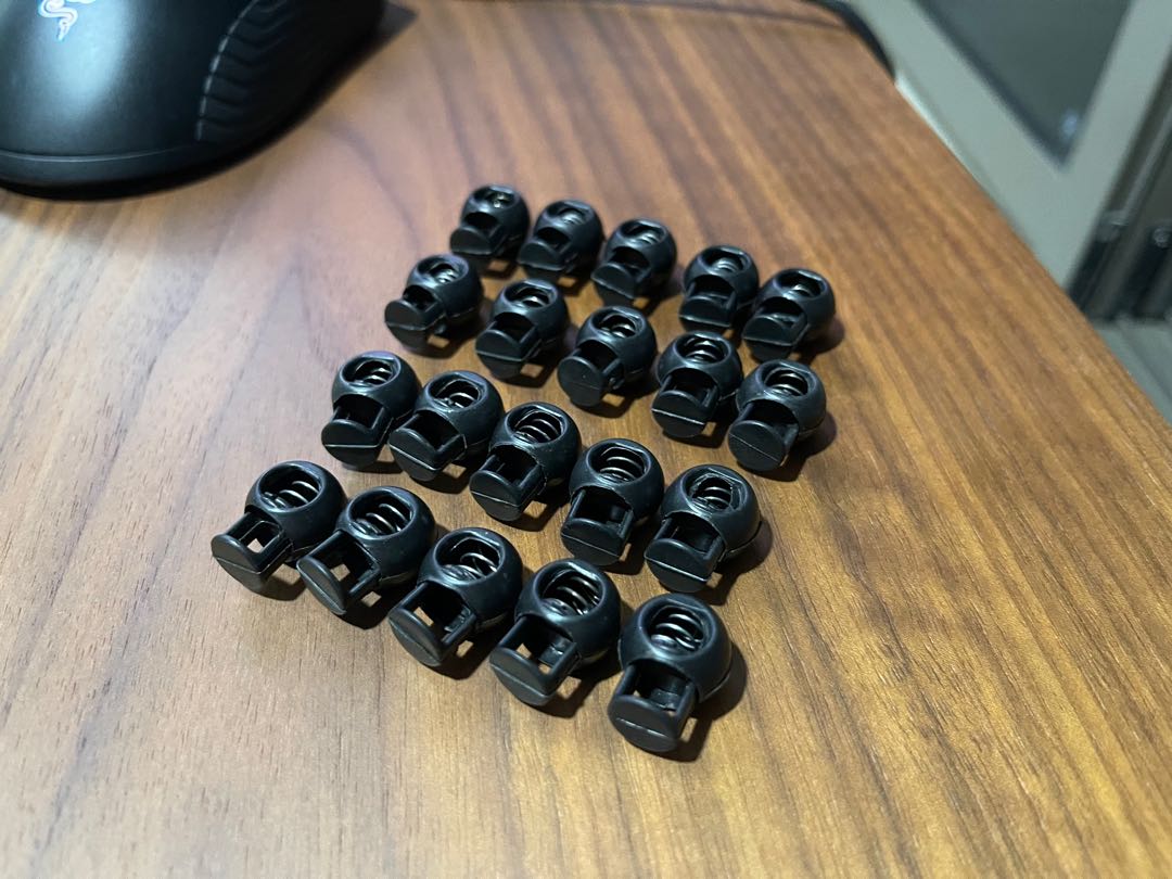 Pull Cord Spring Loaded Toggle Lock x 20 pieces, Sports Equipment ...