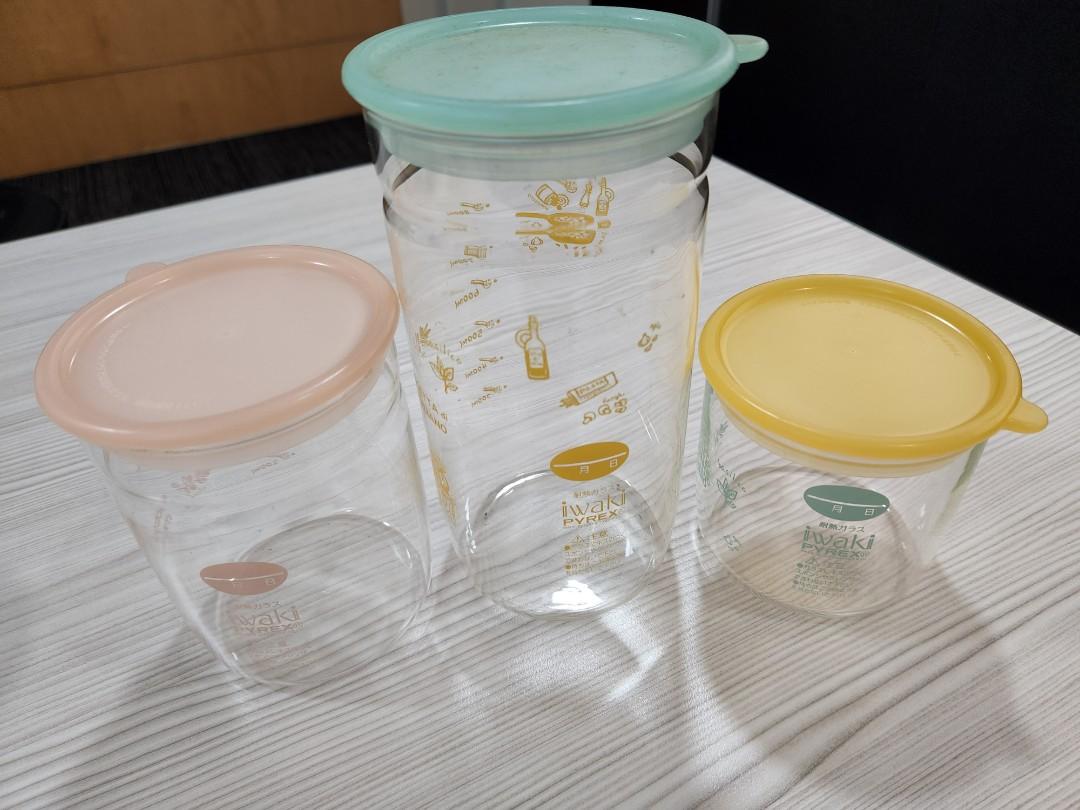 Iwaki Pyrex glass storage containers, Furniture & Home Living ...