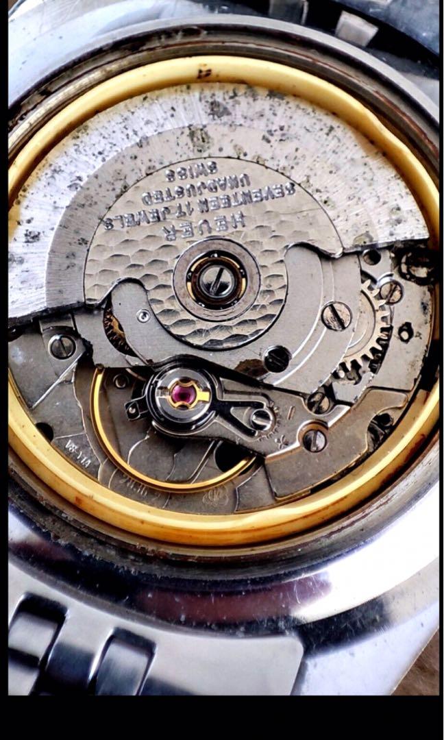 Rare HEUER 844-2 AUTOMATIC MONNIN T-SWISS MADE-T Dial Steel 42mm MENS ...