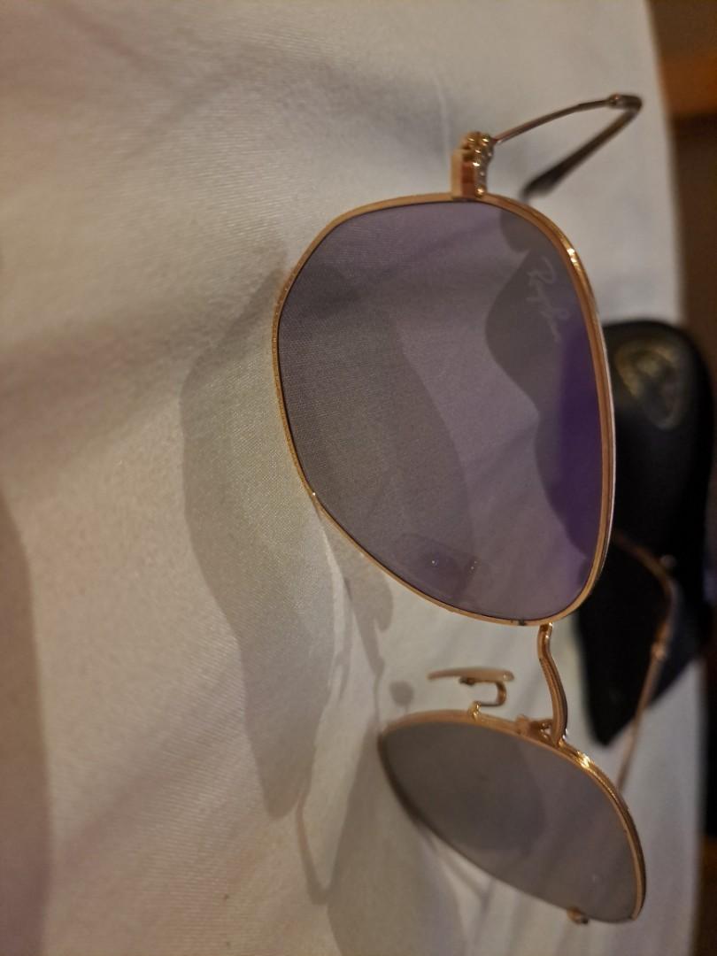 Ray Ban Lilac lenses hexagonal sunglasses, Women's Fashion, Watches ...