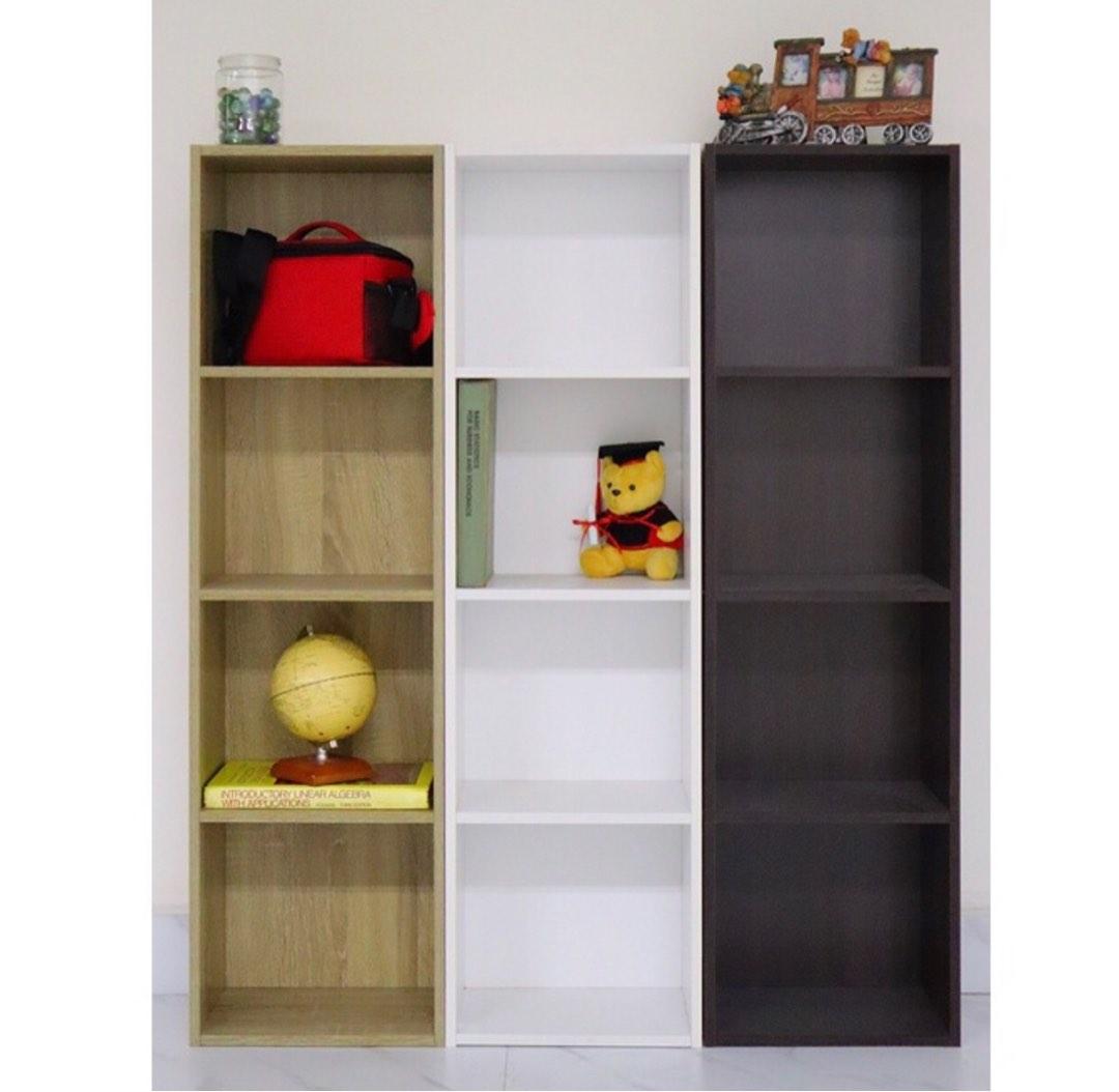 *READY STOCK* 4 Tier Bookshelf my-com/DIY Utility Shelf/Multipurpose ...