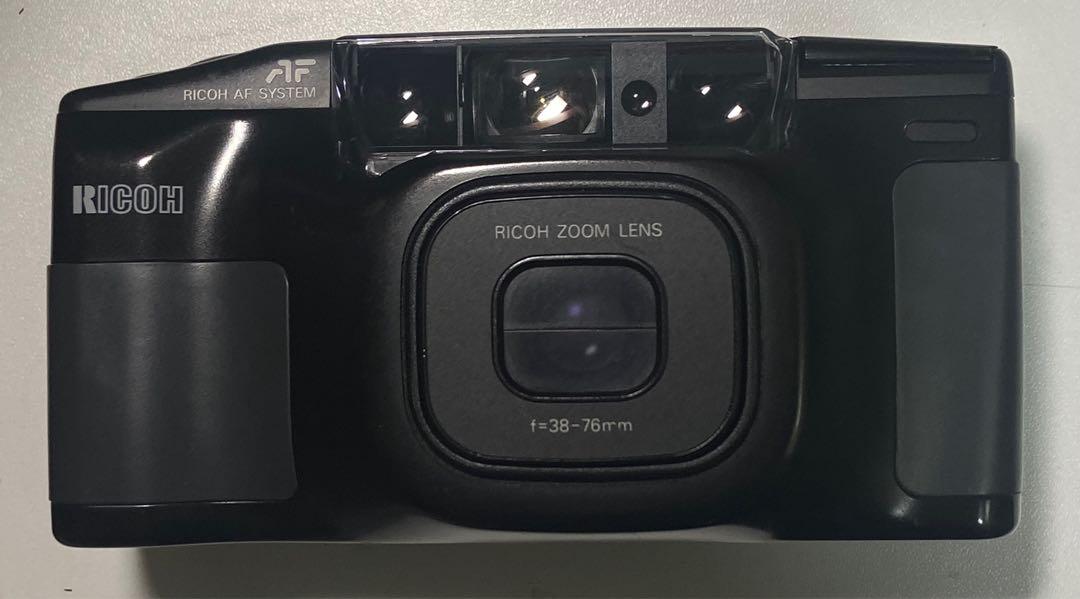 Ricoh RZ-750 Date Camera 傻瓜機 菲林相機 理光黑色Point and Shoot Camera 雙重曝光, 攝影器材 ...