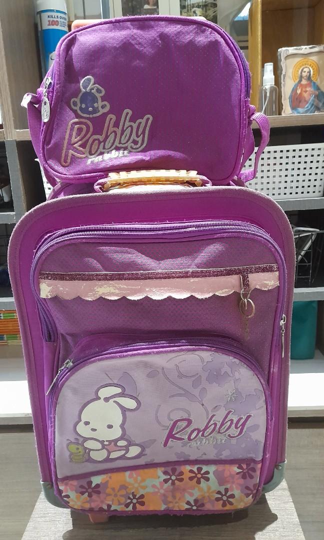 Robbie Rabbit Trolley Bag, Babies & Kids, Babies & Kids Fashion on ...