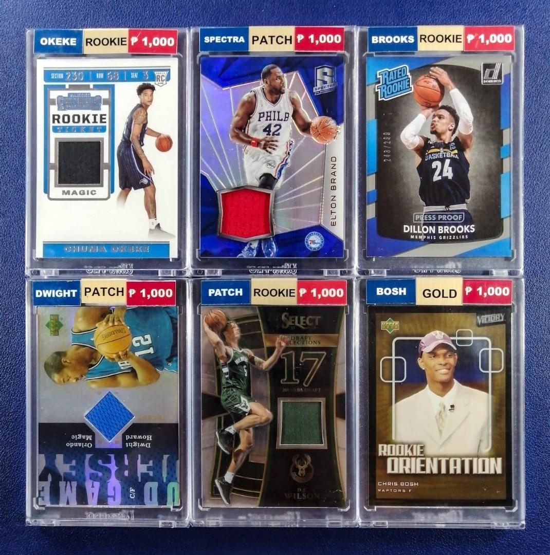 Rookie and Patch NBA Cards with Free Magnetic Case - Php 1,000 Each ...