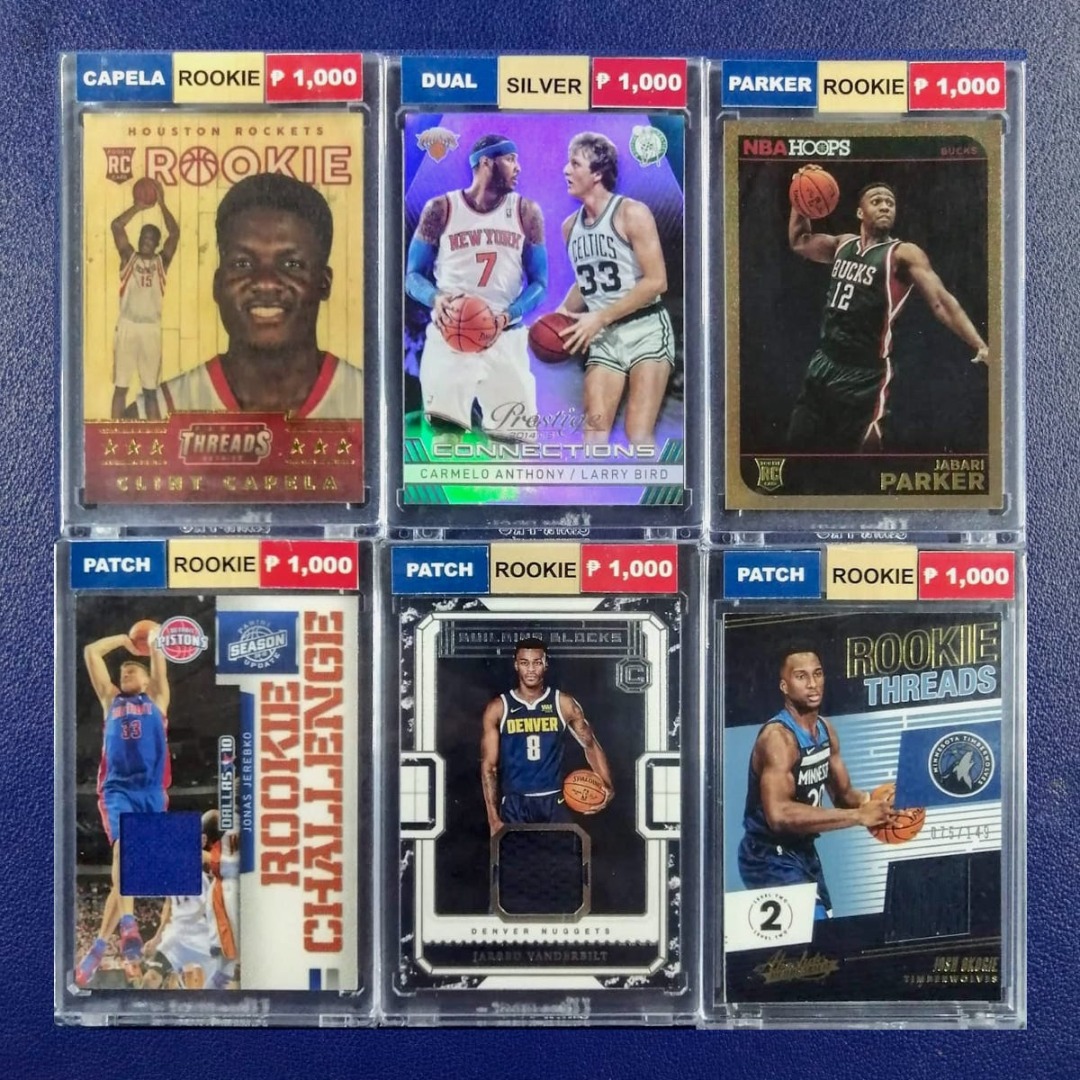 Rookie, Patch and Silver NBA Cards with Free Magnetic Case - Php 1,000 ...