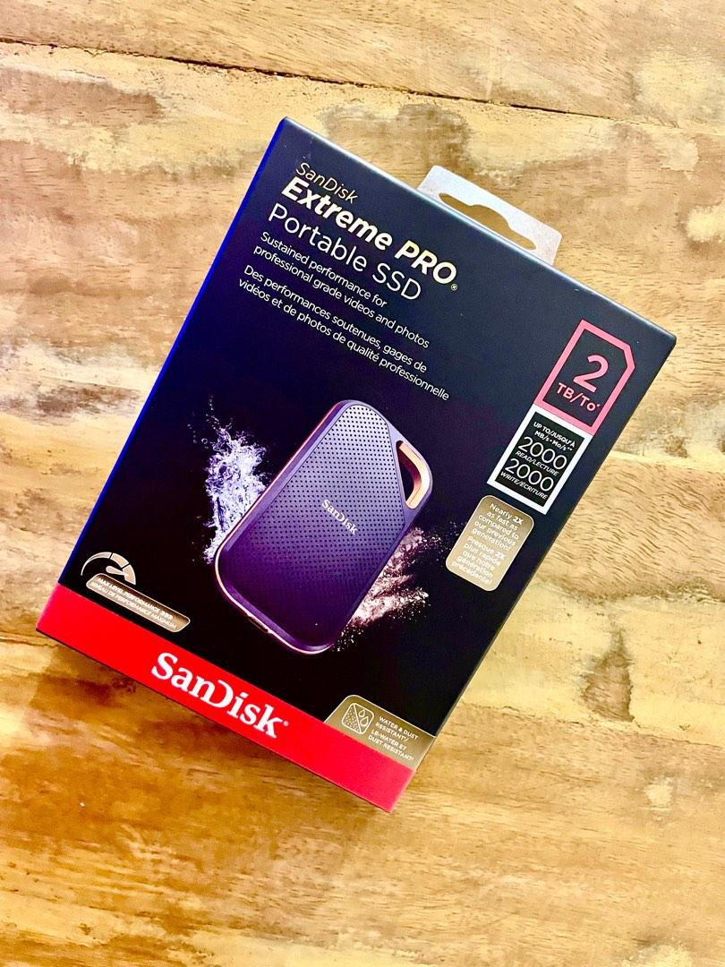 SanDisk, Gen 2x2, 2TB Extreme PRO Portable SSD, Up to 2000MB/s - USB-C, USB 3.2 - Model ...